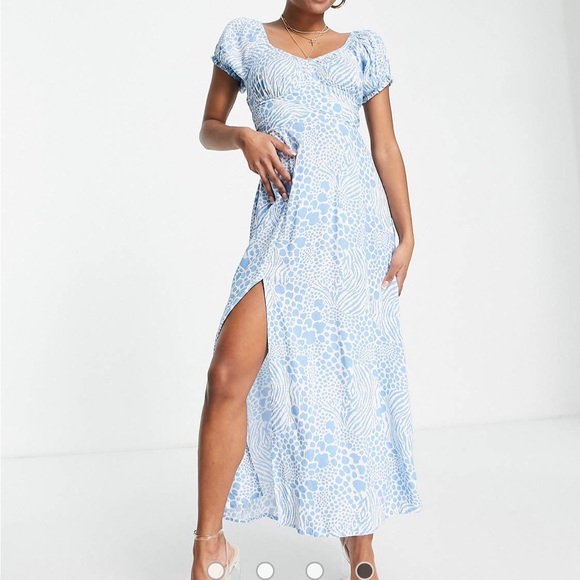 Zara | Dresses | Asos Miss Selfridge Petite Midi Dress With Tieback ...